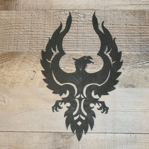 Hand Crafted | Accents | Phoenix Rising 2d Wall Decor 3d Printed Wall ...